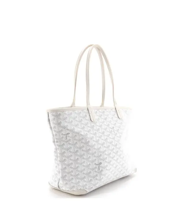 Goyard Pm Artois Tote Coated Canvas - White