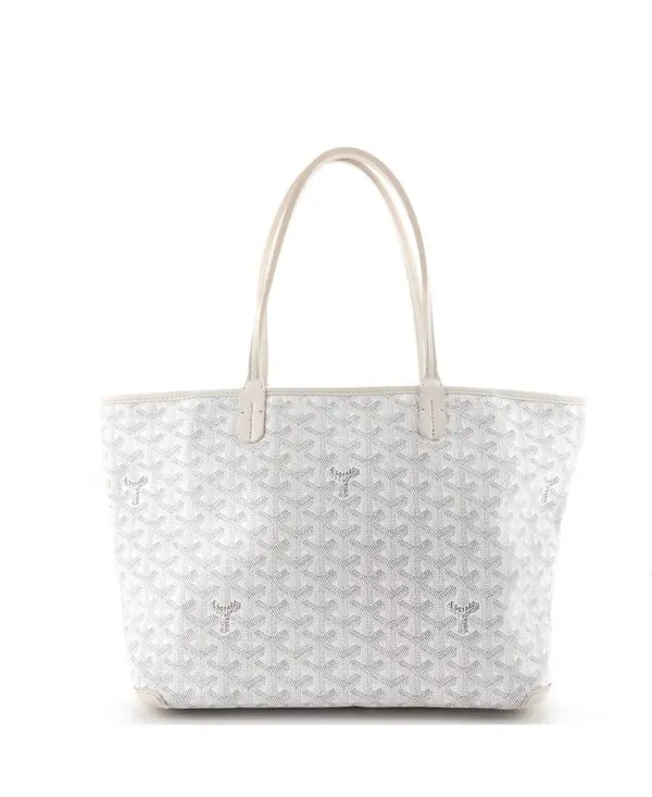 Goyard Pm Artois Tote Coated Canvas - White