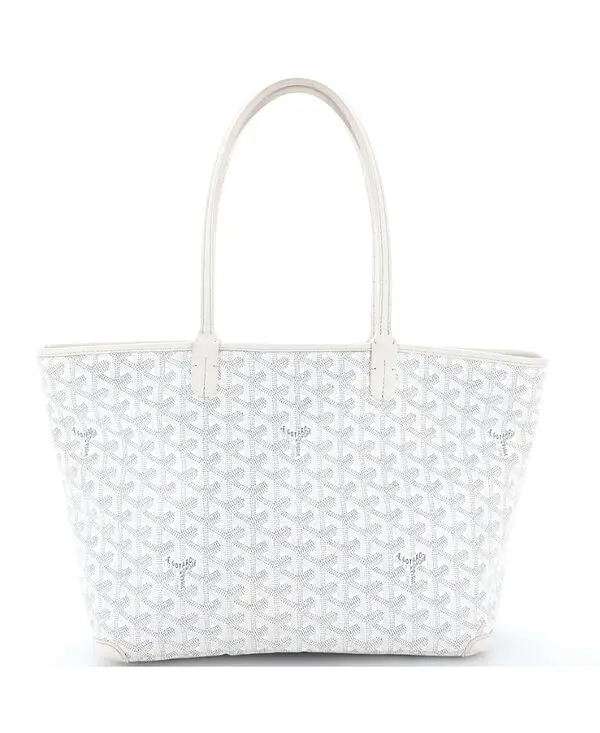 Goyard Pm Artois Tote Coated Canvas - White