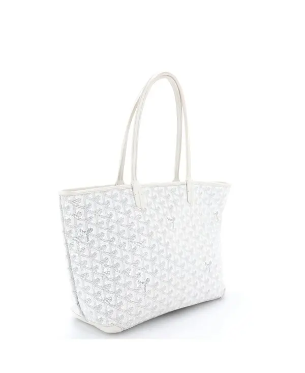 Goyard Pm Artois Tote Coated Canvas - White
