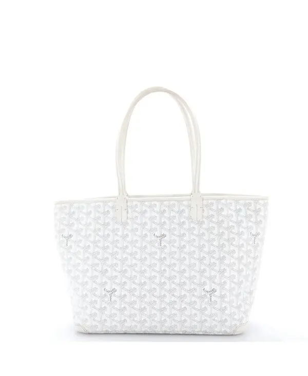 Goyard Pm Artois Tote Coated Canvas - White