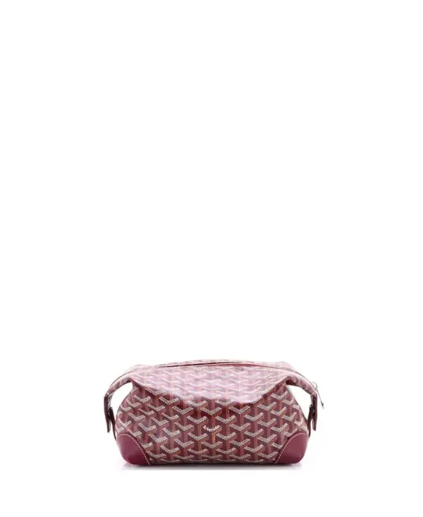 Goyard 25 Boeing Trousse De Toilette Pouch Coated Canvas - Burgundy