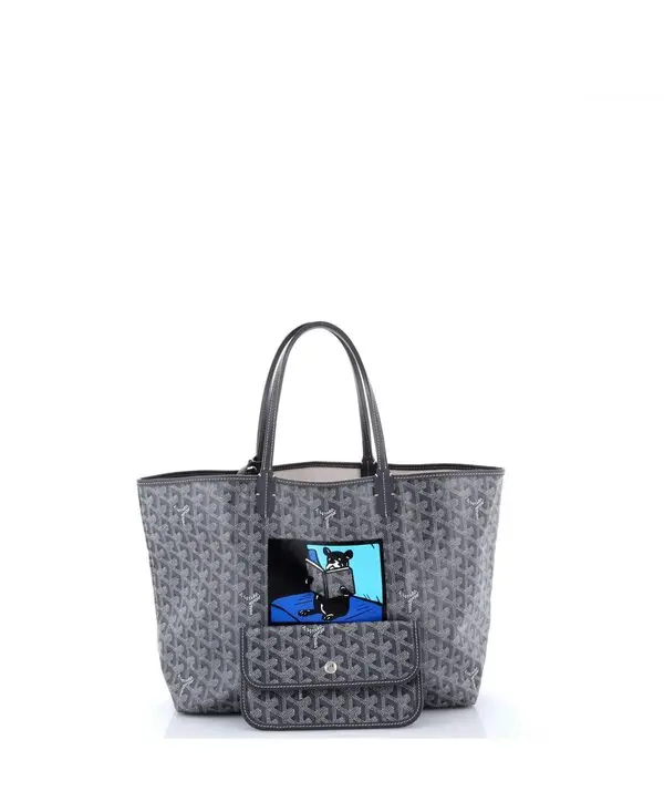 Goyard Pm Saint Louis Tote Printed Coated Canvas
