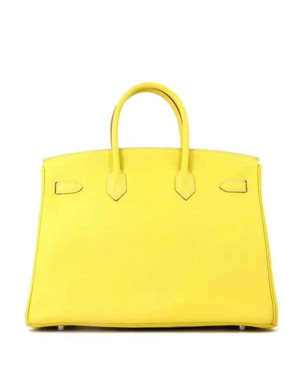 Hermès Candy 35 Handbag Epsom - Candy - Lime/gris Perle
