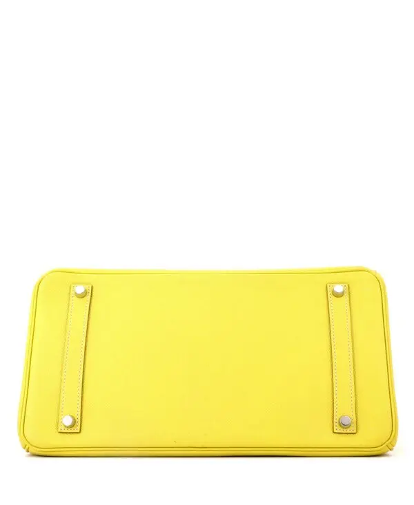 Hermès Candy 35 Handbag Epsom - Candy - Lime/gris Perle