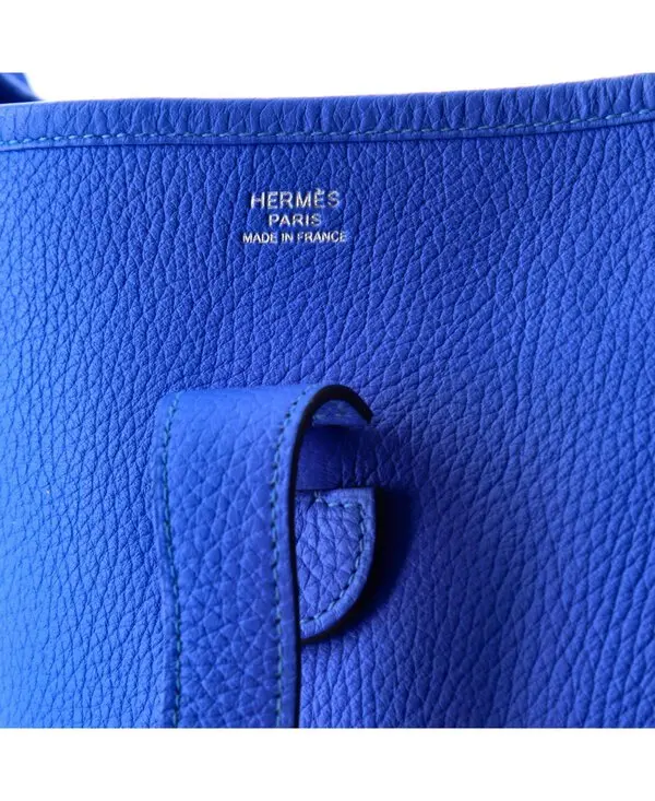 Hermès Gm Evelyne Bag Gen Iii Clemence - Blue