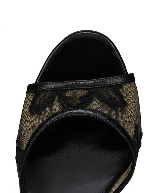 CHRISTIAN LOUBOUTIN Miss Z Lace Sling Slingback Pumps