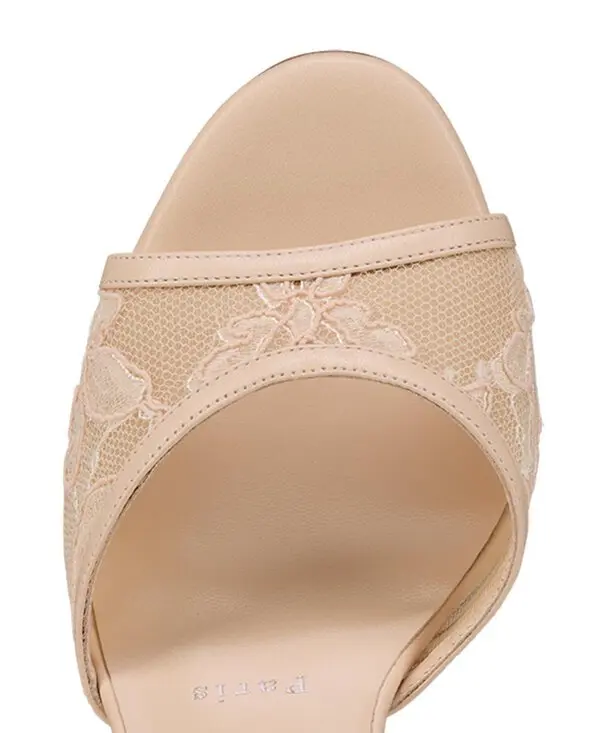 CHRISTIAN LOUBOUTIN Miss Z Lace Sling Slingback Pumps - Light Blush
