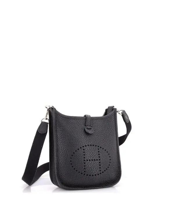 Hermès Tpm Evelyne Bag Gen Iii Clemence - Black