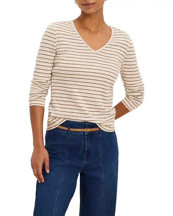 NIC+ZOE Striped Long Sleeve Tee