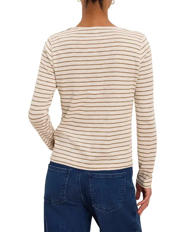 NIC+ZOE Striped Long Sleeve Tee