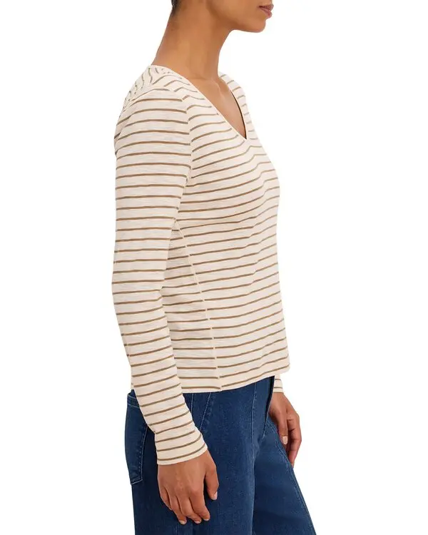 NIC+ZOE Striped Long Sleeve Tee