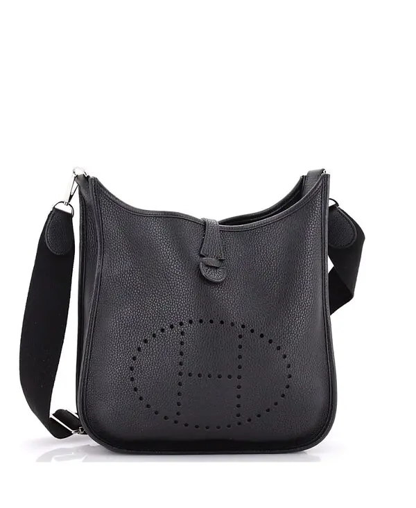 Hermès Pm Evelyne Bag Gen Iii Clemence - Black