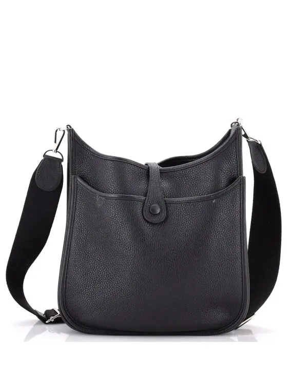 Hermès Pm Evelyne Bag Gen Iii Clemence - Black