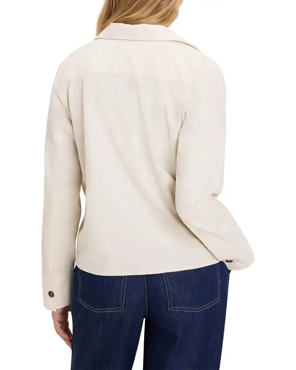 NIC+ZOE Corduroy Shirt Jacket - Coconut