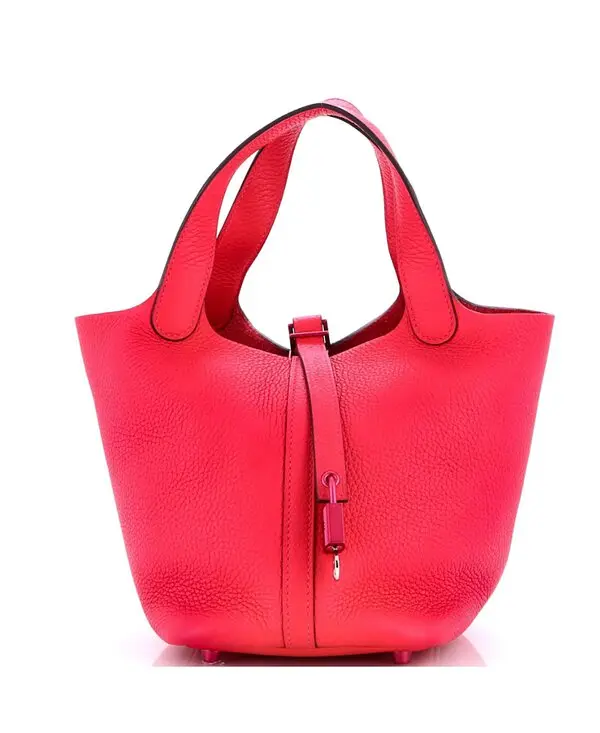 Hermès Pm Monochrome Picotin Lock Bag Clemence