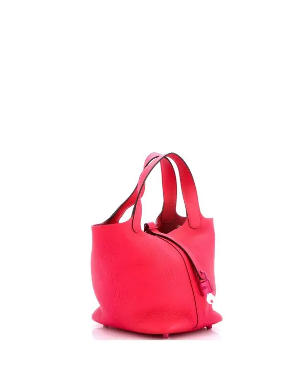 Hermès Pm Monochrome Picotin Lock Bag Clemence