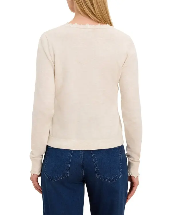 NIC+ZOE Henley Ruffle Sweater