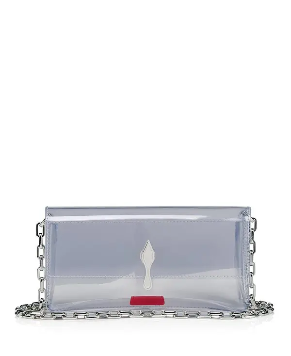 CHRISTIAN LOUBOUTIN Bettina Mini Crossbody Bags With Webbing Strap - Transparent