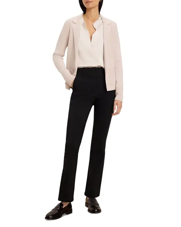 NIC+ZOE Knit Tailored Blazer - Sugar Cookie