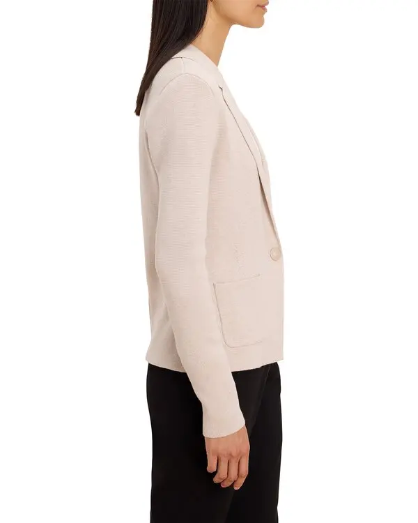 NIC+ZOE Knit Tailored Blazer - Sugar Cookie