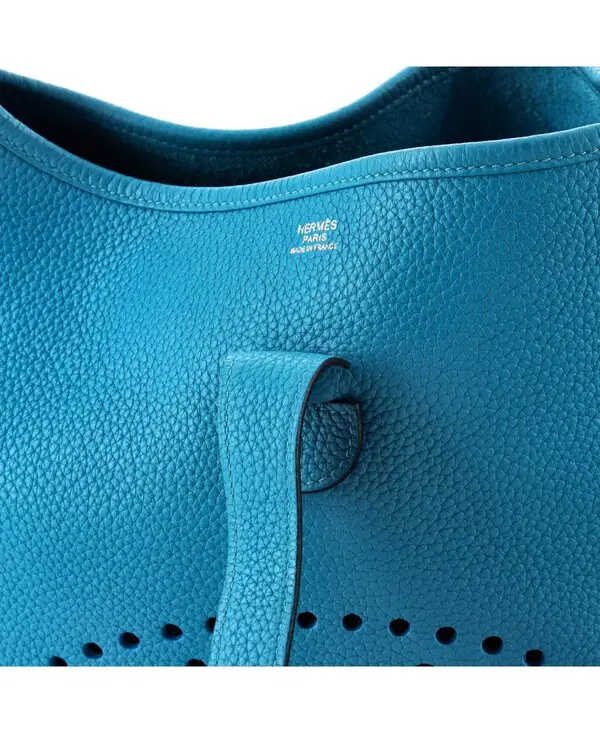Hermès Gm Evelyne Bag Gen Iii Clemence - Blue