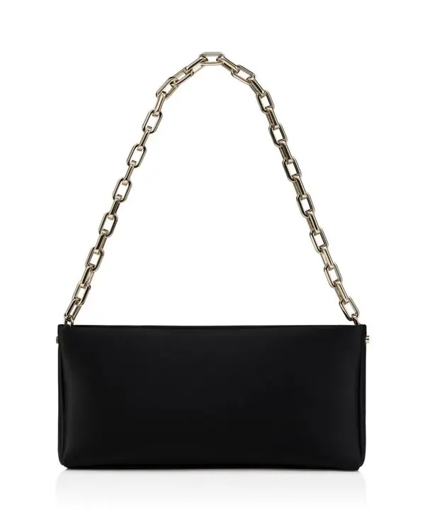 CHRISTIAN LOUBOUTIN Maykimay Clutch With Metal Chain - Black