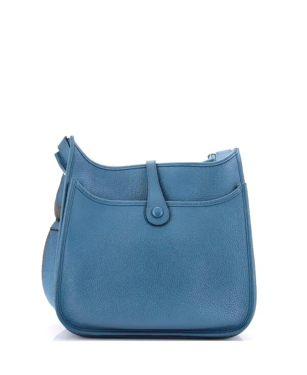 Hermès Pm Evelyne Bag Gen Iii Clemence - Blue