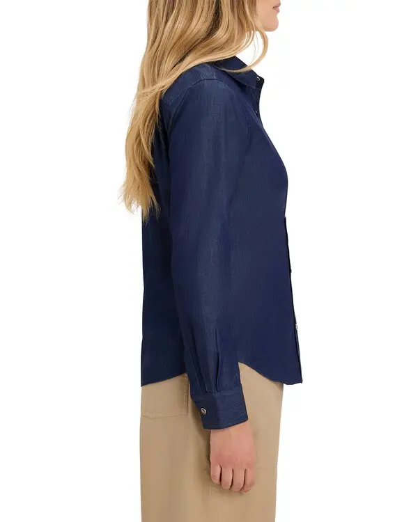 NIC+ZOE Drapey Denim Shirt