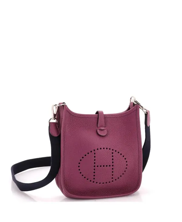 Hermès Tpm Evelyne Bag Gen Iii Clemence - Purple