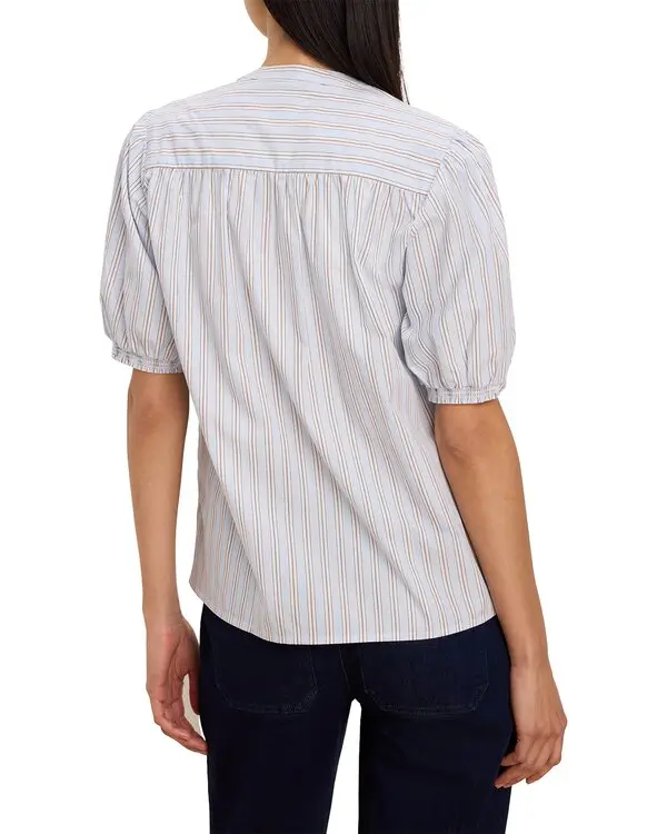 NIC+ZOE Eton Stripe Short Sleeve Shirt