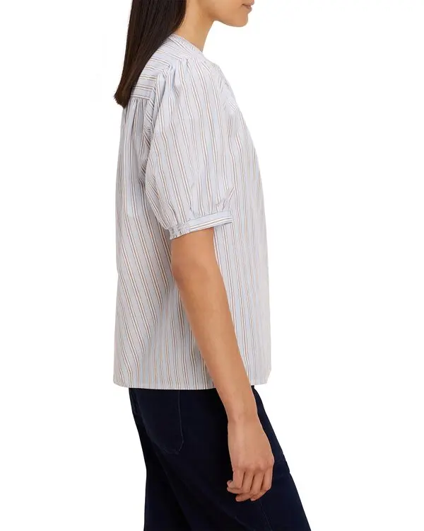 NIC+ZOE Eton Stripe Short Sleeve Shirt