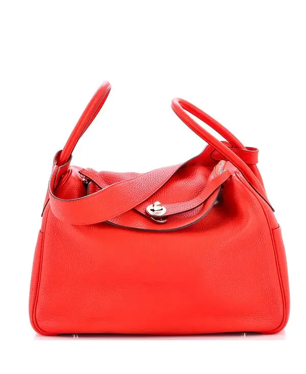 Hermès 34 Lindy Bag Clemence - Red