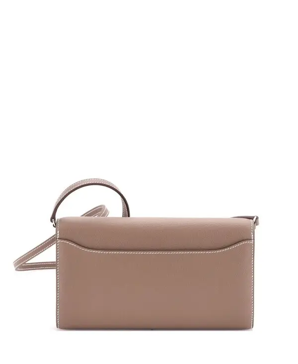 Hermès Constance To Go Wallet Evercolor - Gray