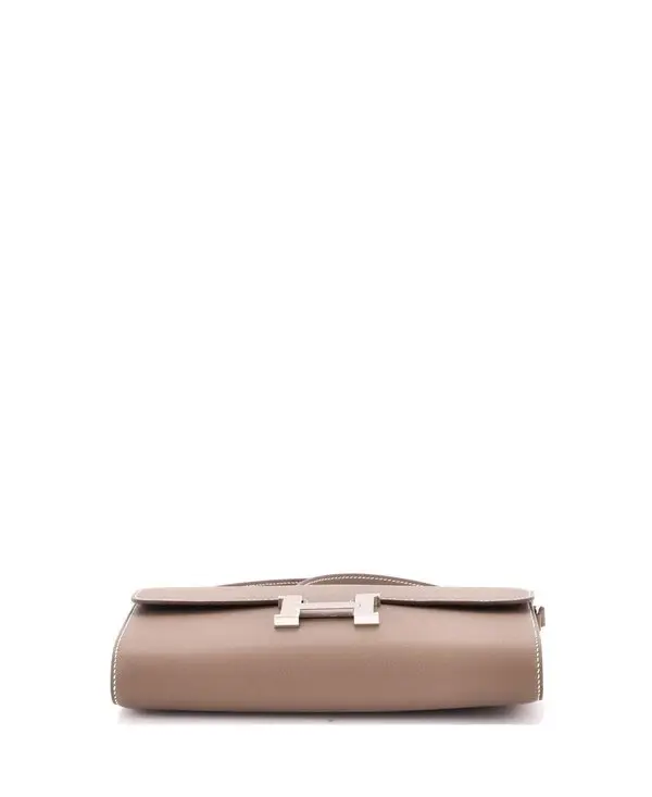 Hermès Constance To Go Wallet Evercolor - Gray