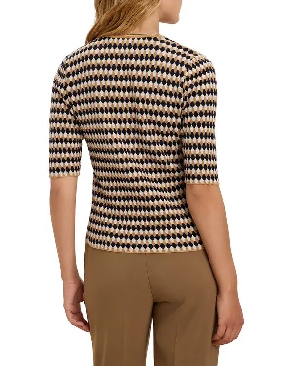 NIC+ZOE Angled Jacquard Sweater