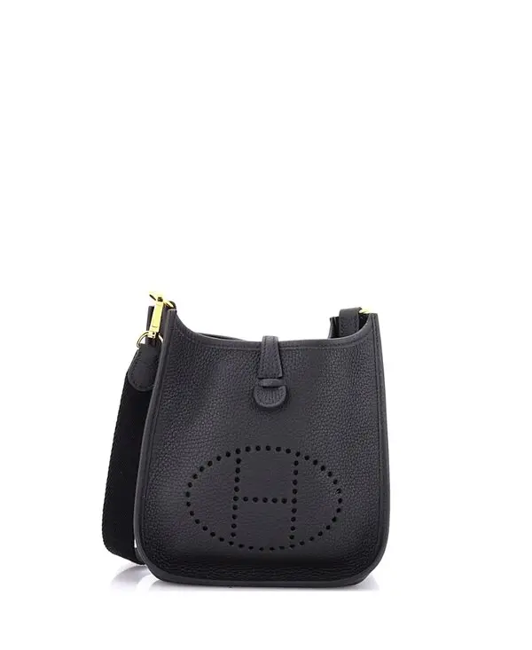 Hermès Tpm Evelyne Bag Gen Iii Clemence - Black