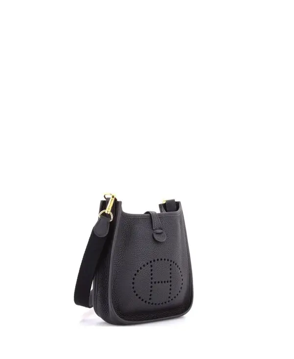 Hermès Tpm Evelyne Bag Gen Iii Clemence - Black