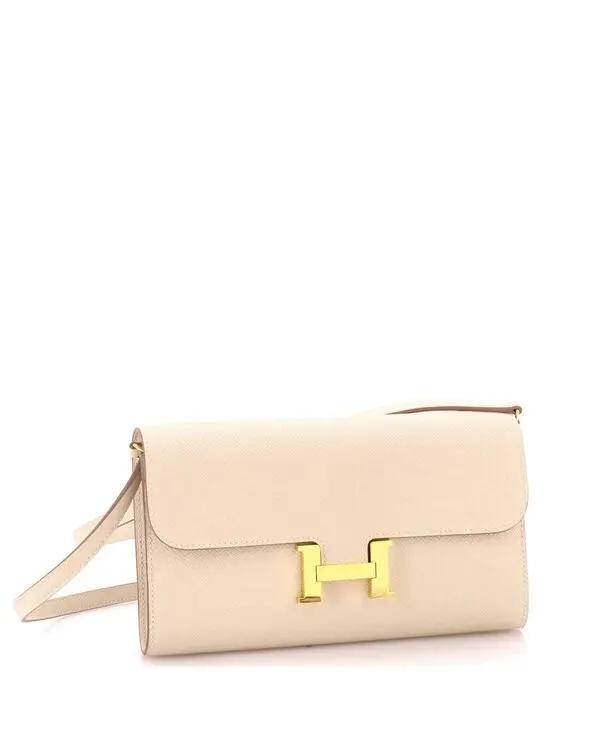 Hermès Constance To Go Wallet Epsom - Neutral