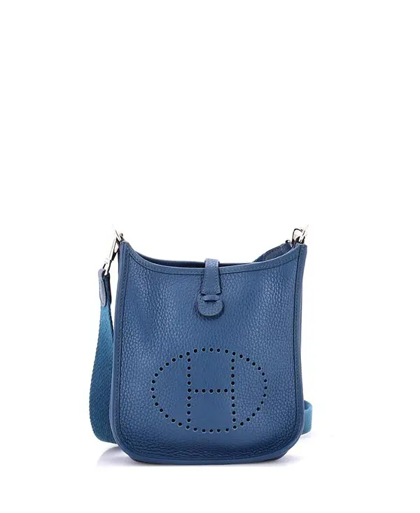 Hermès Tpm Evelyne Bag Gen Iii Clemence - Blue