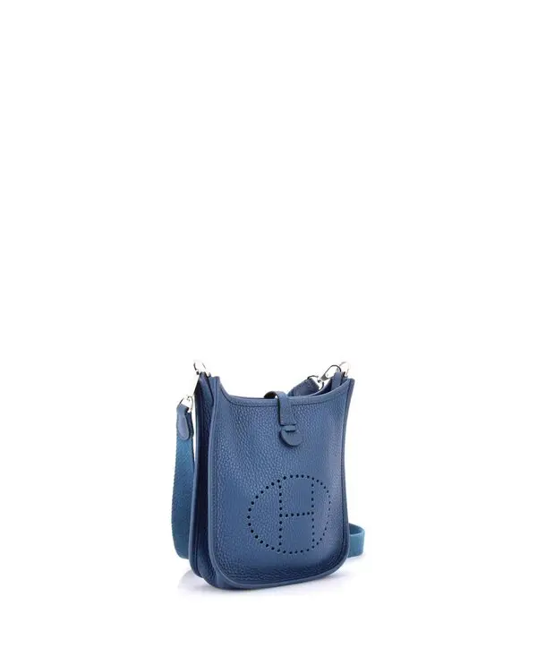 Hermès Tpm Evelyne Bag Gen Iii Clemence - Blue
