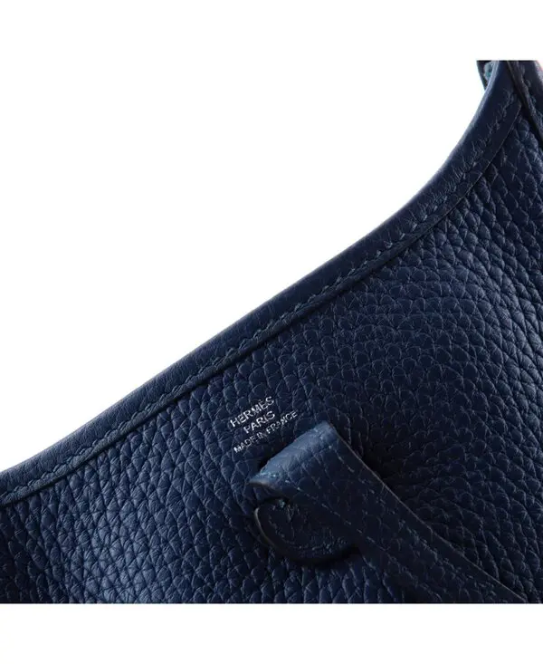 Hermès Tpm Evelyne Bag Gen Iii Clemence - Blue