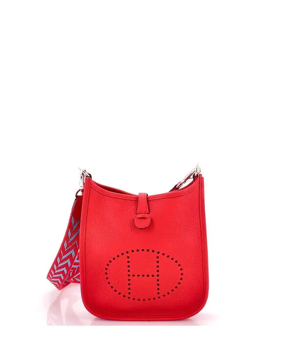 Hermès Tpm Evelyne Bag Gen Iii Clemence - Red