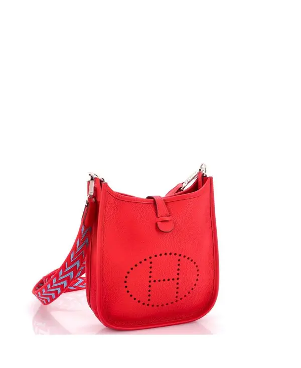 Hermès Tpm Evelyne Bag Gen Iii Clemence - Red