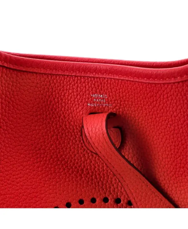 Hermès Tpm Evelyne Bag Gen Iii Clemence - Red