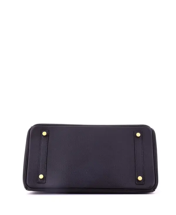 Hermès Birkin 30 Handbag Black Epsom With Gold Hardware