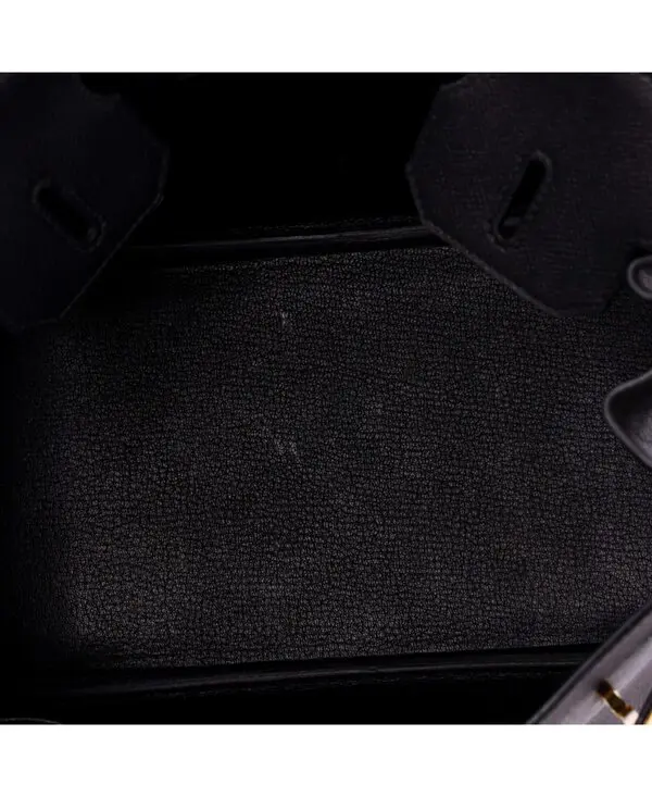 Hermès Birkin 30 Handbag Black Epsom With Gold Hardware