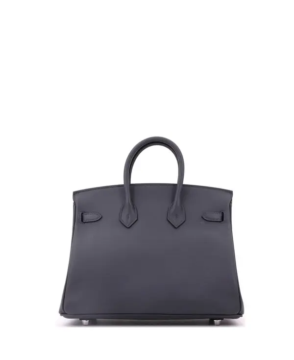 Hermès Birkin 25 Handbag Grey Swift With Palladium Hardware