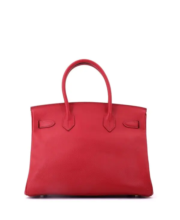 Hermès Birkin 25 Handbag Red Epsom With Palladium Hardware - Rouge Garance