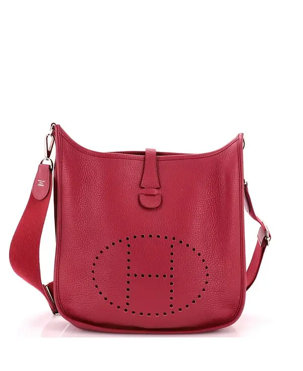 Hermès Pm Evelyne Bag Gen Iii Clemence - Pink